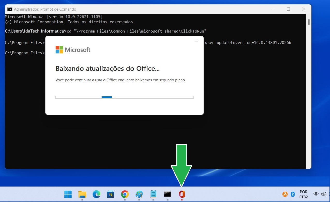 Remover mensagem Obtenha o Office Original - IdaTech Informática